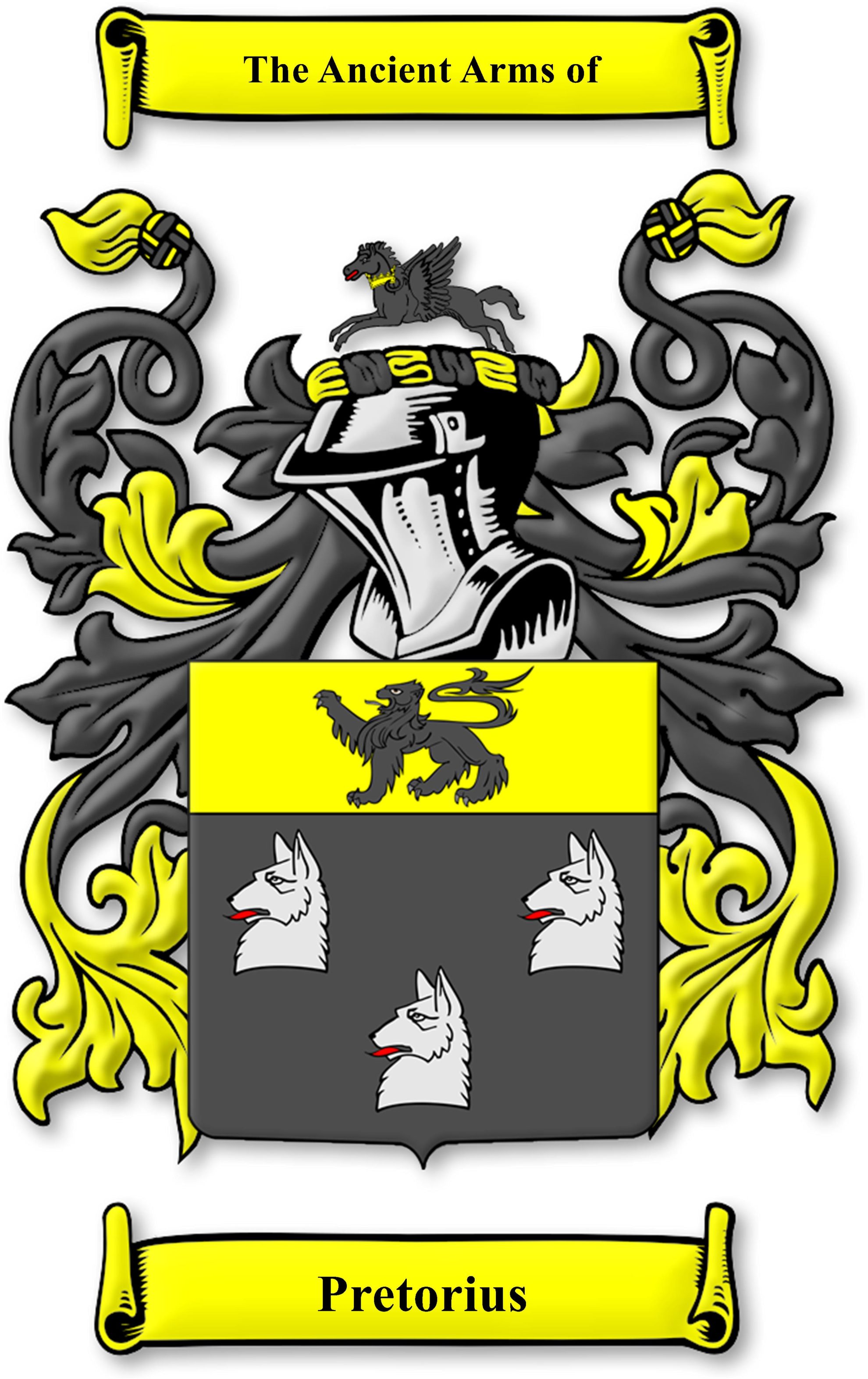 Pretorius History, Family Crest & Coats of Arms
